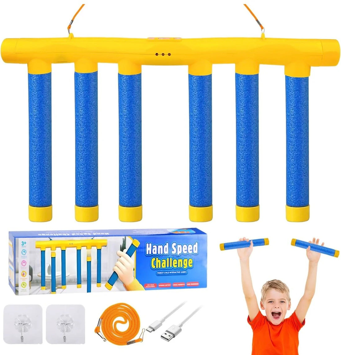 Hand Speed Reflex Challenge Rechargeable Game – Desk Supplies